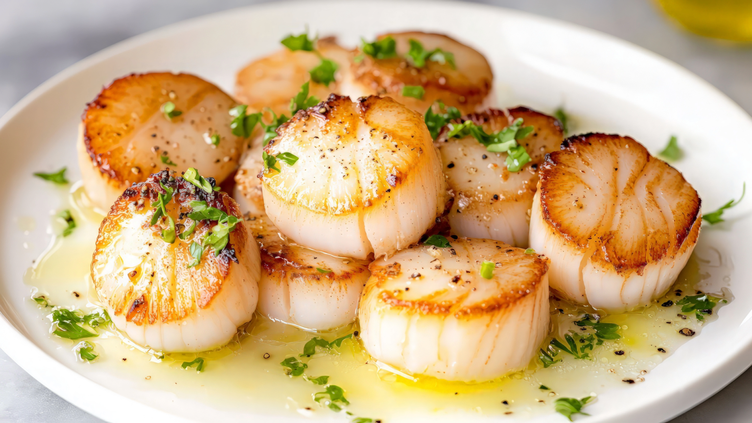 Pan-Seared Sea Scallops (Video Recipe) - Stephanie Harris-Uyidi